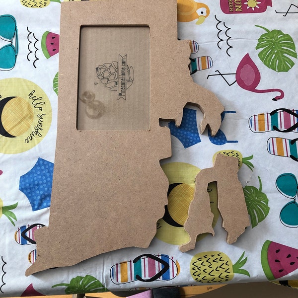 State Shaped 4x6 Picture Frame - Etsy