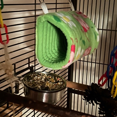 Side Mount Cozy Bird Hut, Bird Tent for Any Young or Special Needs ...