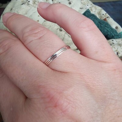 Ultra Thin Sterling Silver Stacking Ring, Super Skinny, Extra Thin ...