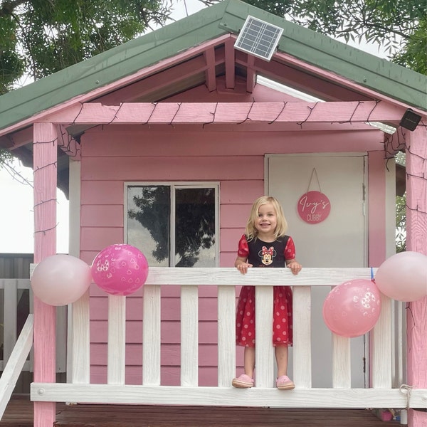 Personalised Acrylic Cubby House Sign | Kids Sign | Cubby House Decor ...