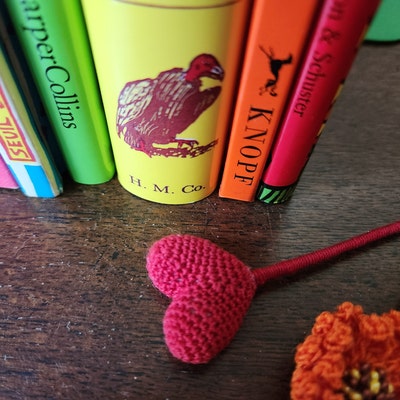 Micro Crochet Floral Bookmarks, Pansy, Red Micro Mushroom, White Daisy ...