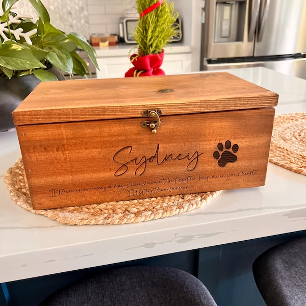 Cat Keepsake Box -cat Memorial Pet Urn -personalized Pet Urn -pet ...