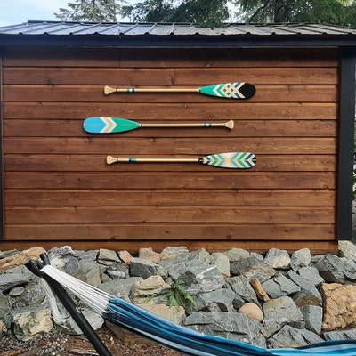 Custom Oars // Hand Painted Canoe Paddle // Canoe Oar // Home Decor ...