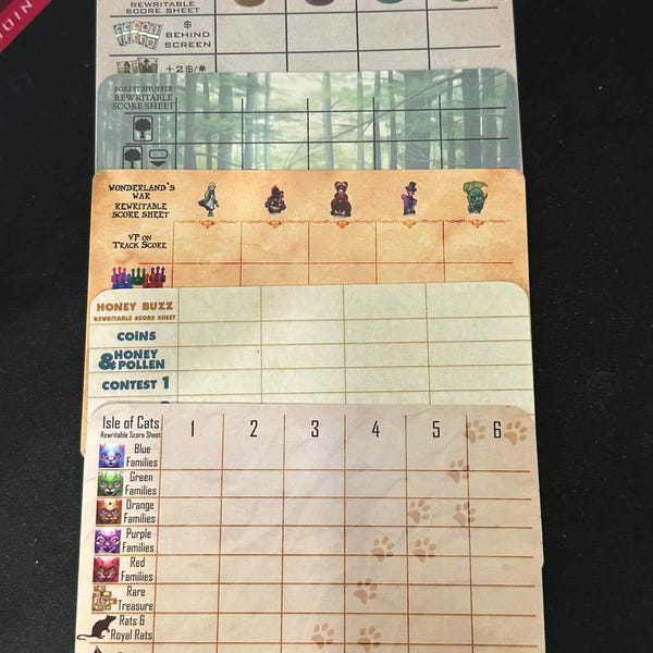 Upgrade Forest Shuffle Score Sheet - Etsy