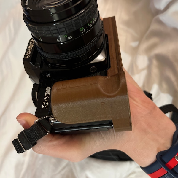Minolta X-700 Camera Grip | 3D Printed Wood | - Etsy