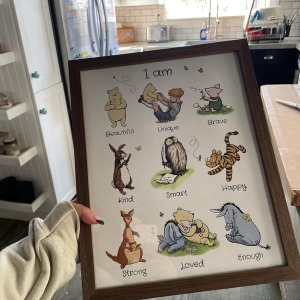 Classic Winnie the Pooh Sign Late Night Diapers Sign Baby Shower ...