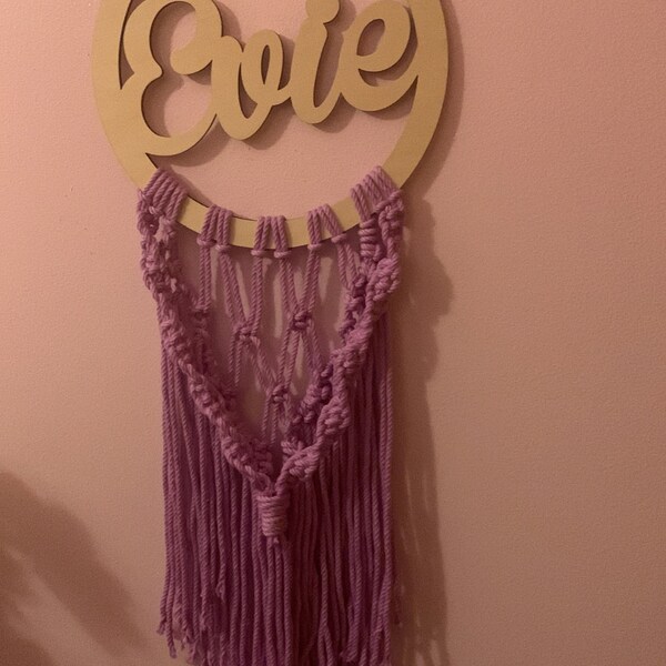 Custom Name Sign Macrame Craft Kit, DIY Craft Kit for Adults, Macrame ...