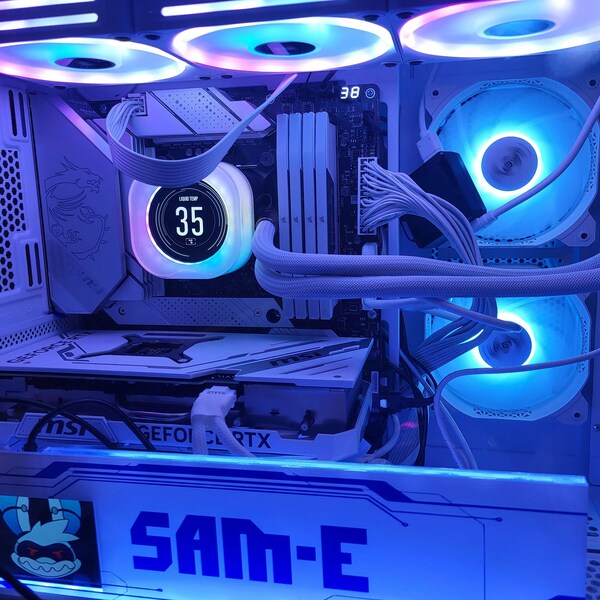 Gaming PC Mini Second Screen,real-time Power & Temperature Monitoring ...