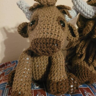 Mini Bison, Mini Bison Crochet Pattern, Crochet Pattern, Crochet Bison ...