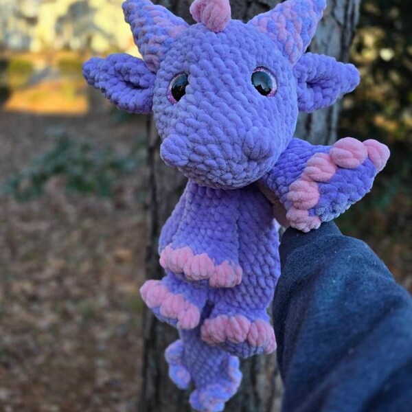 Cato the Dragon Snuggler/lovey Amigurumi Crochet Pattern - Etsy