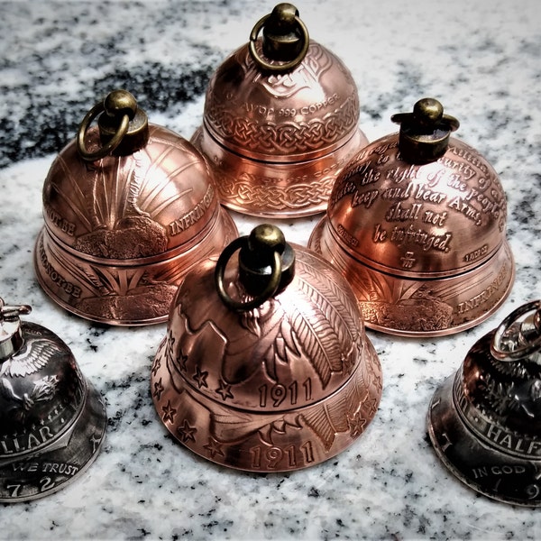 BIG Self Centering Coin Ring Punch Set, No Spacers Sizes 1/4", 3/8", 1/ ...