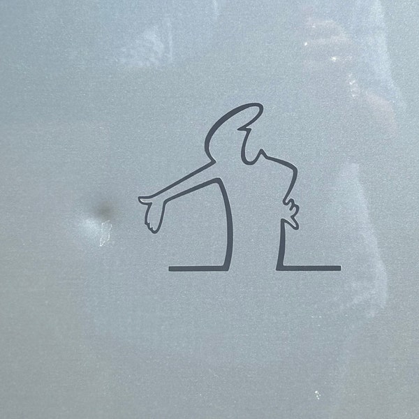 Car Sticker | Boy | Middle Finger | Side Window | Rear Window | Middle ...