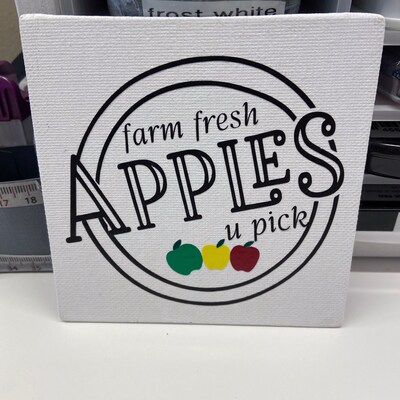 Farm Fresh Apples DIGITAL Svg Cut File, Fall Sign Svg, Rustic Apple ...