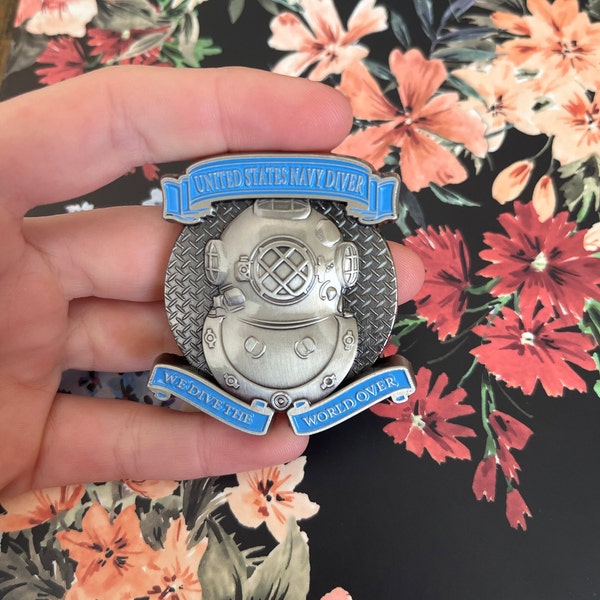 US Navy Diver Badge Commemorative Challenge Coin 2" 135 - Etsy