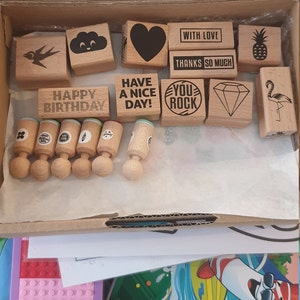 Flamingo Stamp Mounted Flamingo Rubber Stamp Tropicial | Etsy