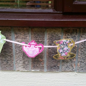 Teapot Banner ITH Banner Machine Embroidery Design Pattern in 5 Sizes 4 ...