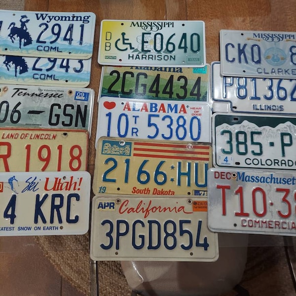 1975 Illinois Yellow Vanity License Plate # AL 5 - Etsy