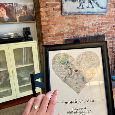 ENGAGEMENT GIFTS for Couple, Unique Personalized Printable Engagement ...