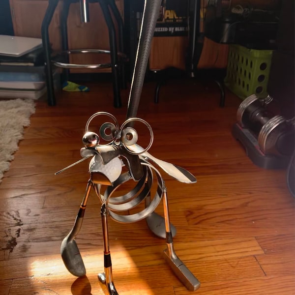 Golf Putter Recycled Dog Yard Art Garden Sculpture Upcycle - Etsy