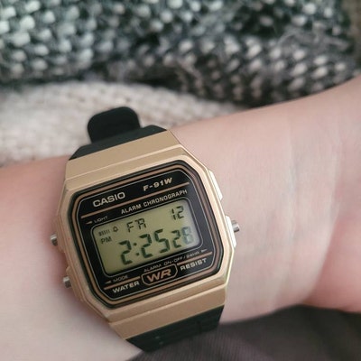 Casio F91w Gold - Etsy