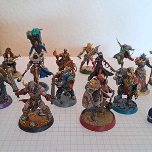 Mage Miniature Wizard Mini Sorcerer Warlock Dungeons and - Etsy