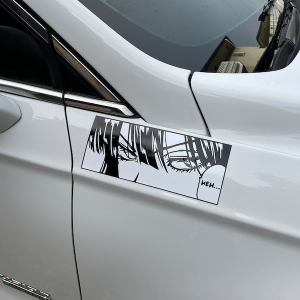 Anime Eyes Vinyl Decal | Manga Panel Box Slap Sticker JDM Itasha ...