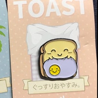 Sleepy Toast Pin - Etsy Canada