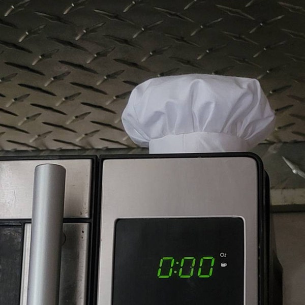 Mini Chef's Hat - Traditional White Fabric - Pastry Chef Fascinator - Etsy