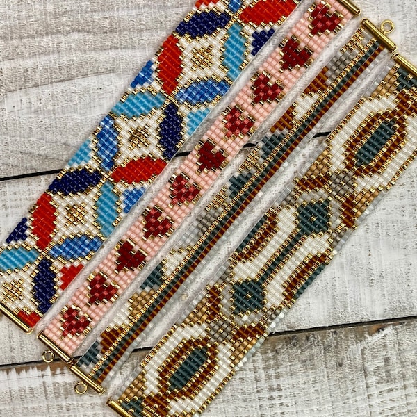 Geometric Loom Bead Pattern, Miyuki Delica Chart, Bead Loom Diagram ...