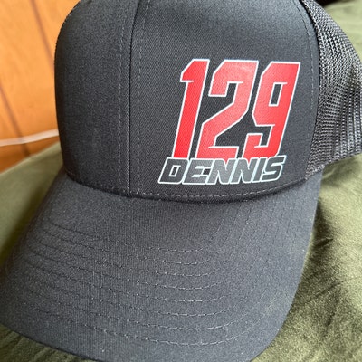 Custom Racing Number Hat, Racing Name and Number Hat, Personalized ...
