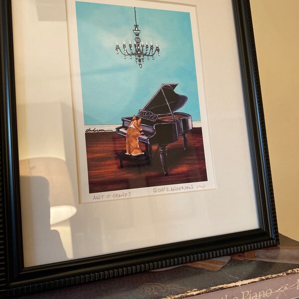 Evie Anderson Corgi Art SIGNED PRINT "the Kandy Kitchen" Pembroke Welsh ...