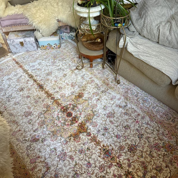 8x11 Ft Silk Rug, Luxurious Living Room Rug, Top Quality Silk Rug ...