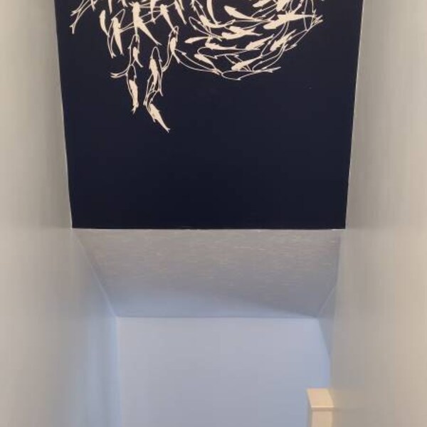 Metal Fish Wall Art, Fish Family Wall Sign, Flock of Fish Sign ...