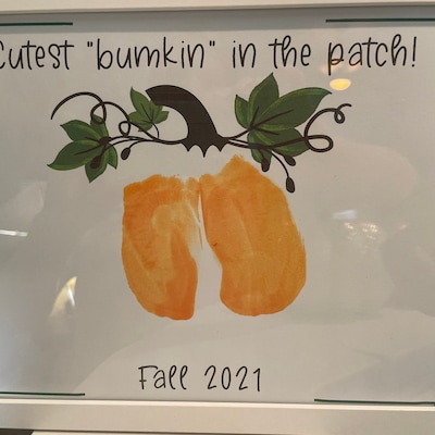 Halloween DIY Craft Printable, Cutest Bumkin in the Patch, Baby's First ...