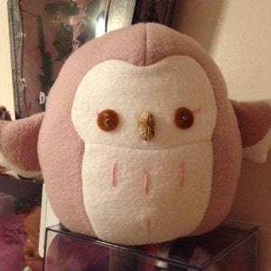 Plush Sewing Pattern PDF Owl Plushie Easy Kawaii Stuffed Animal Cute ...