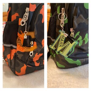 Kids Backpack Tag With Tassel Personalized Custom Name Tag - Etsy