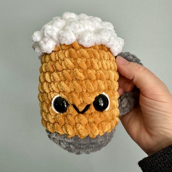 Amigurumi Mini Beer Mug Crochet Pattern, Mini Draft Beer Lover’s Gift ...