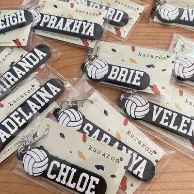 Volleyball Personalized Keychain / Keyring / Bag Tag / Name Tag 3D ...