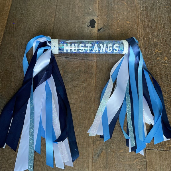 Custom Glitter/confetti-filled Spirit Stick (1); for All Sports, Cheer ...