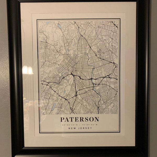 Paterson New Jersey Map, Paterson NJ Map, Paterson City Map, Paterson ...