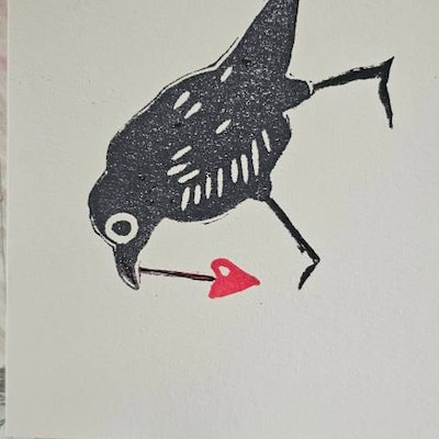 Cat Family-small Linocut - Etsy