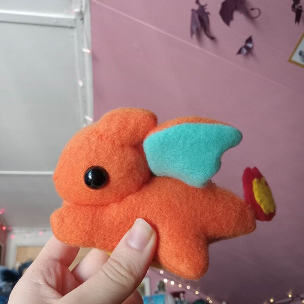 Customizable Plush Dragon Keychain - Etsy