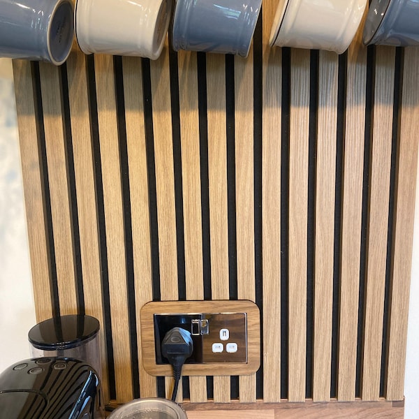 Wooden Socket Surround | Covers Damaged Walls | Light Switch Surround ...