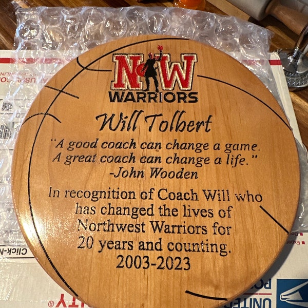 Soccer Coach Appreciation Plaque - Etsy