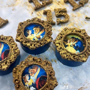 Beauty and Beast Edible Images, Beauty Edible Toppers - Etsy