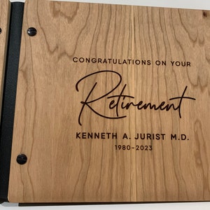 Retirement Memory Book Personalized Retirement Gift for Her - Etsy