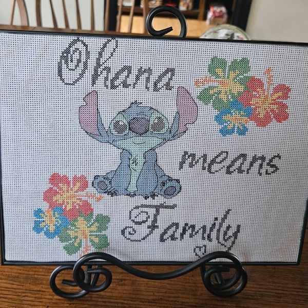 Experiment 626 Cross Stitch Pattern, Ohana Means Family Xstitch, Quote ...