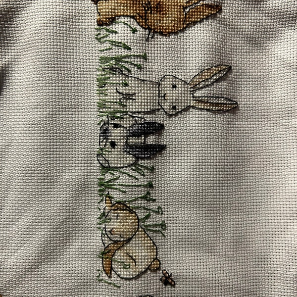 Cute Rabbits Cross Stitch Pattern - Etsy