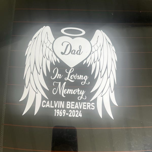 In Loving Memory Decal, Family Memorial Decal, Always in My Heart Decal ...