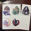 Cute Raven Reading Sticker, Book Sticker, Reading Sticker, Bookish ...